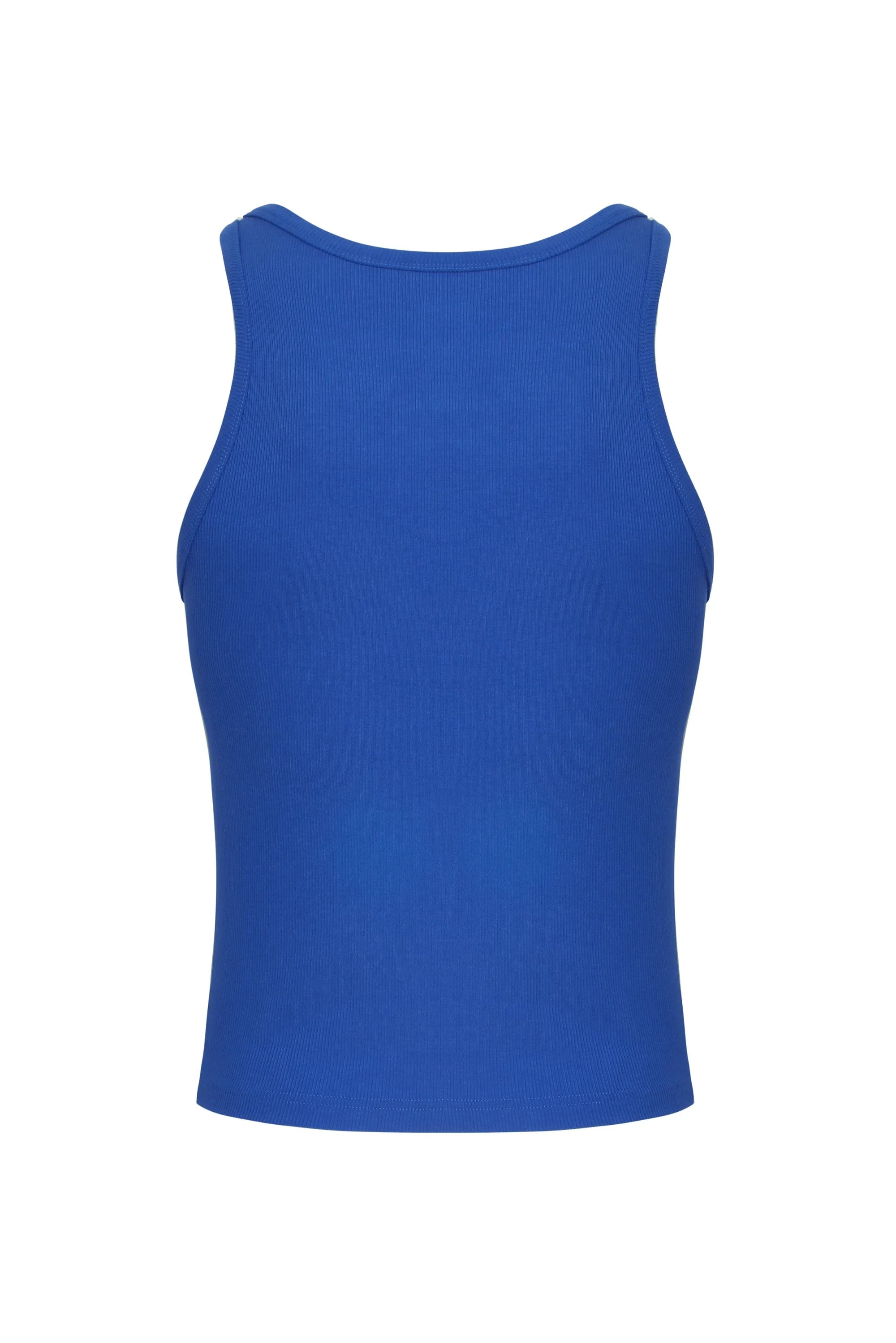 Cotton Rib Crop Tank: Cobalt | Mens Underwear | Coyote Jocks