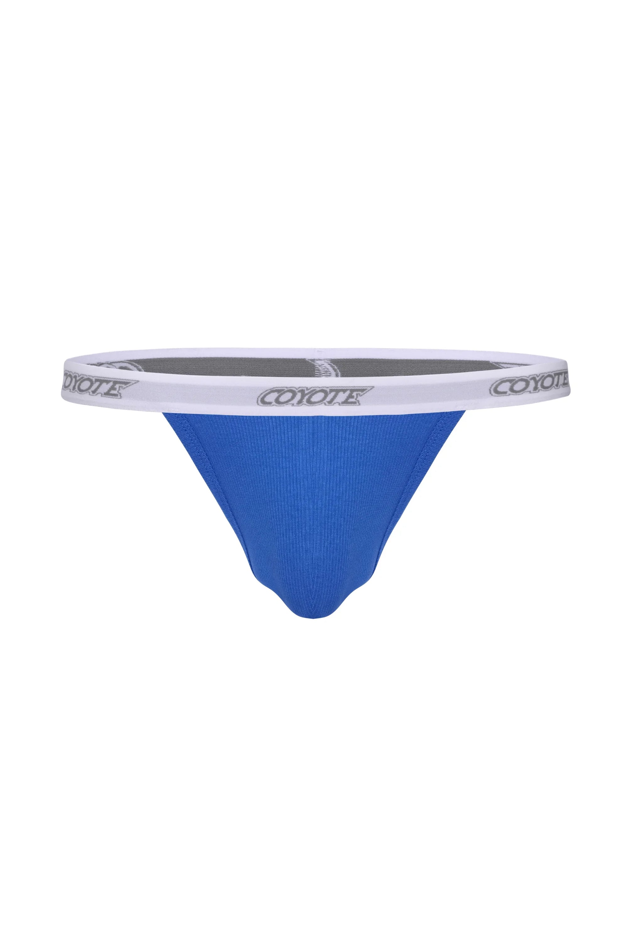 Cotton Rib Thong: Cobalt | Mens Thongs & G-Srings | Coyote Jocks