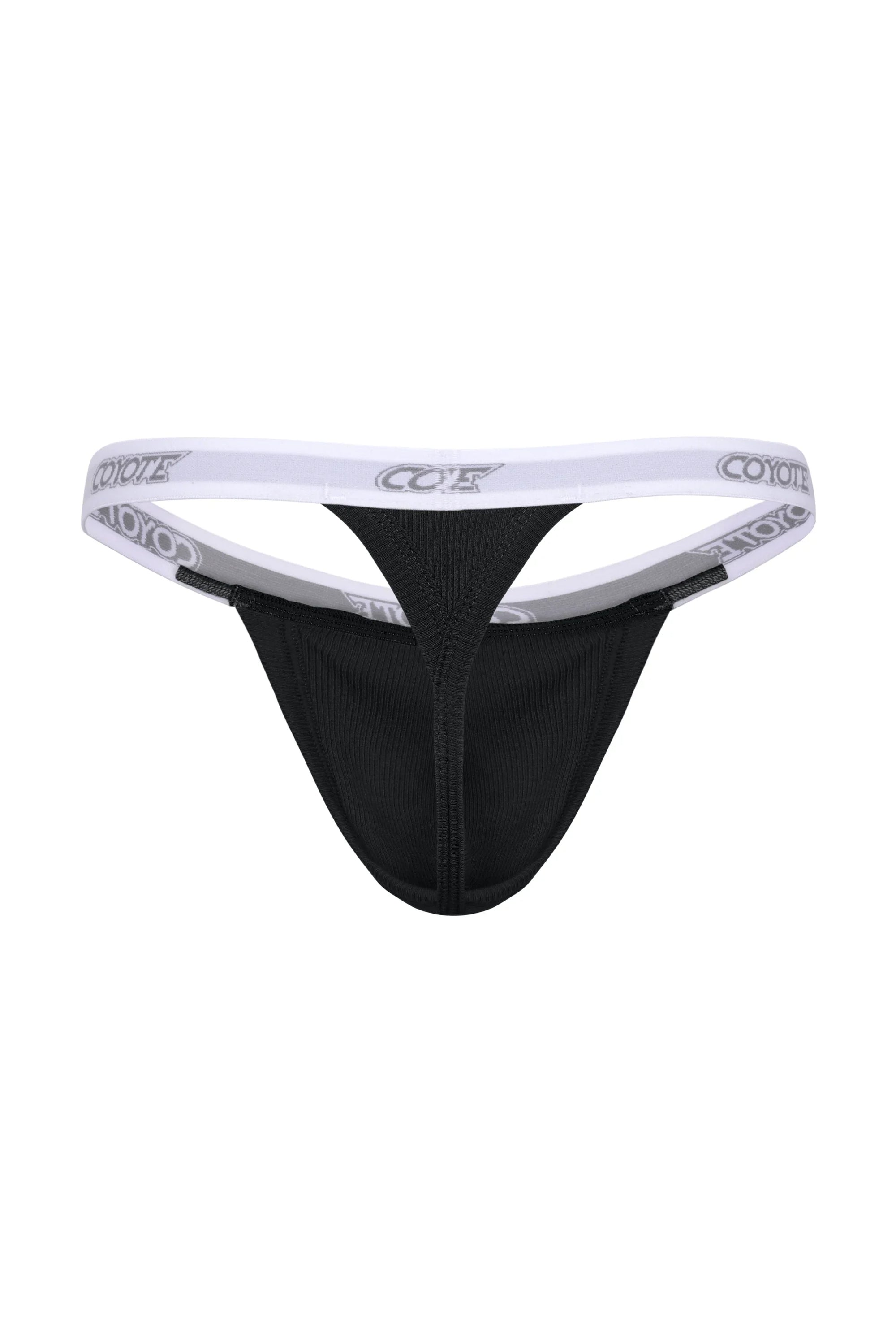 Cotton Rib Thong: Midnight | Mens Thongs & G-Srings | Coyote Jocks