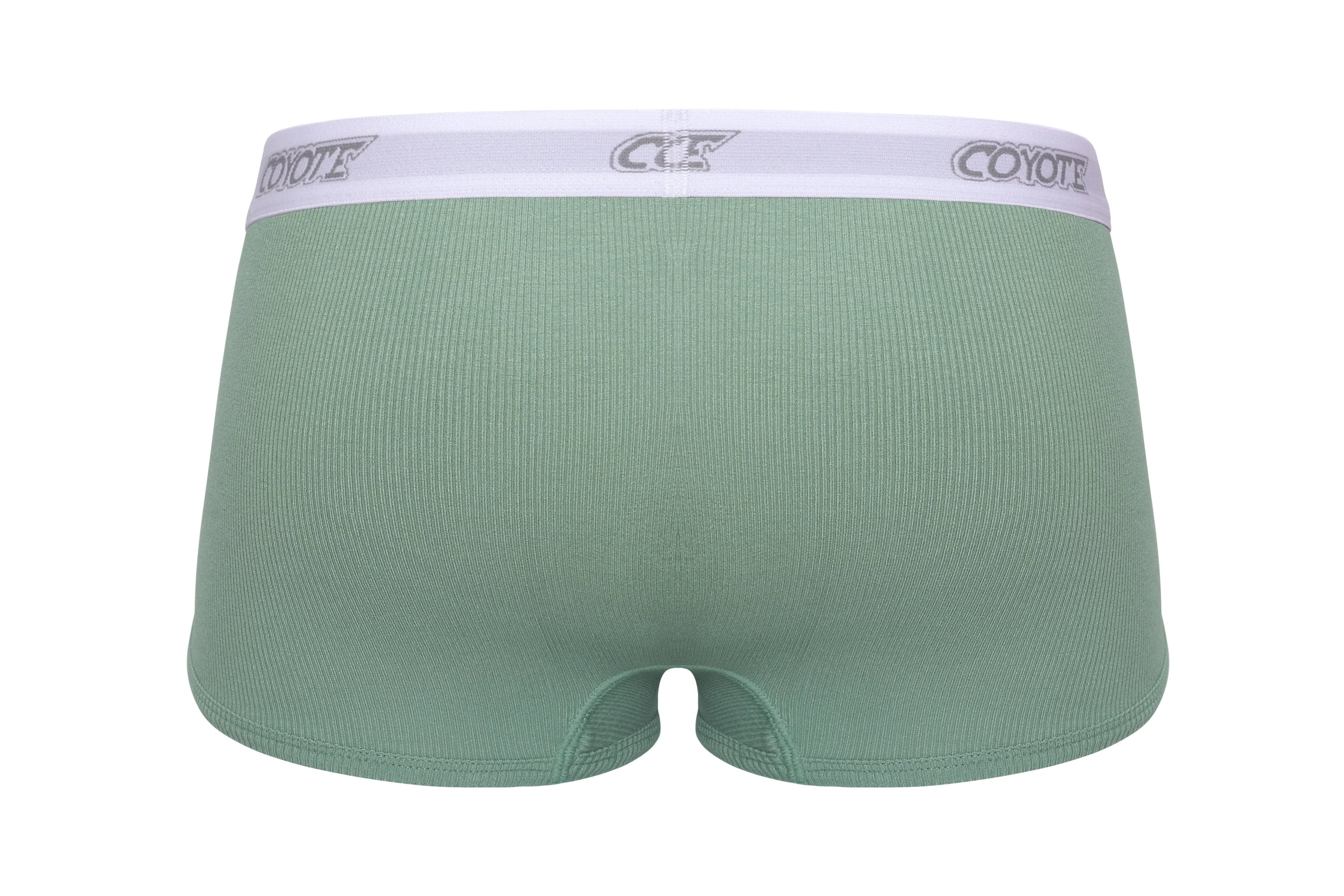 Cotton Rib Trunk: Grey Sage | Mens Underwear | Coyote Jocks