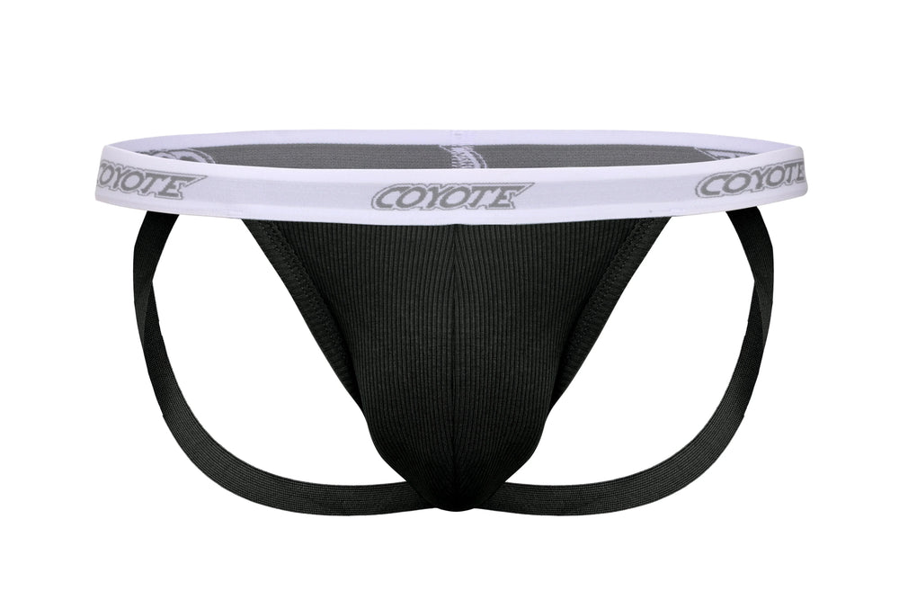 Cotton Rib Jockstrap: Midnight | Mens Underwear | Coyote Jocks