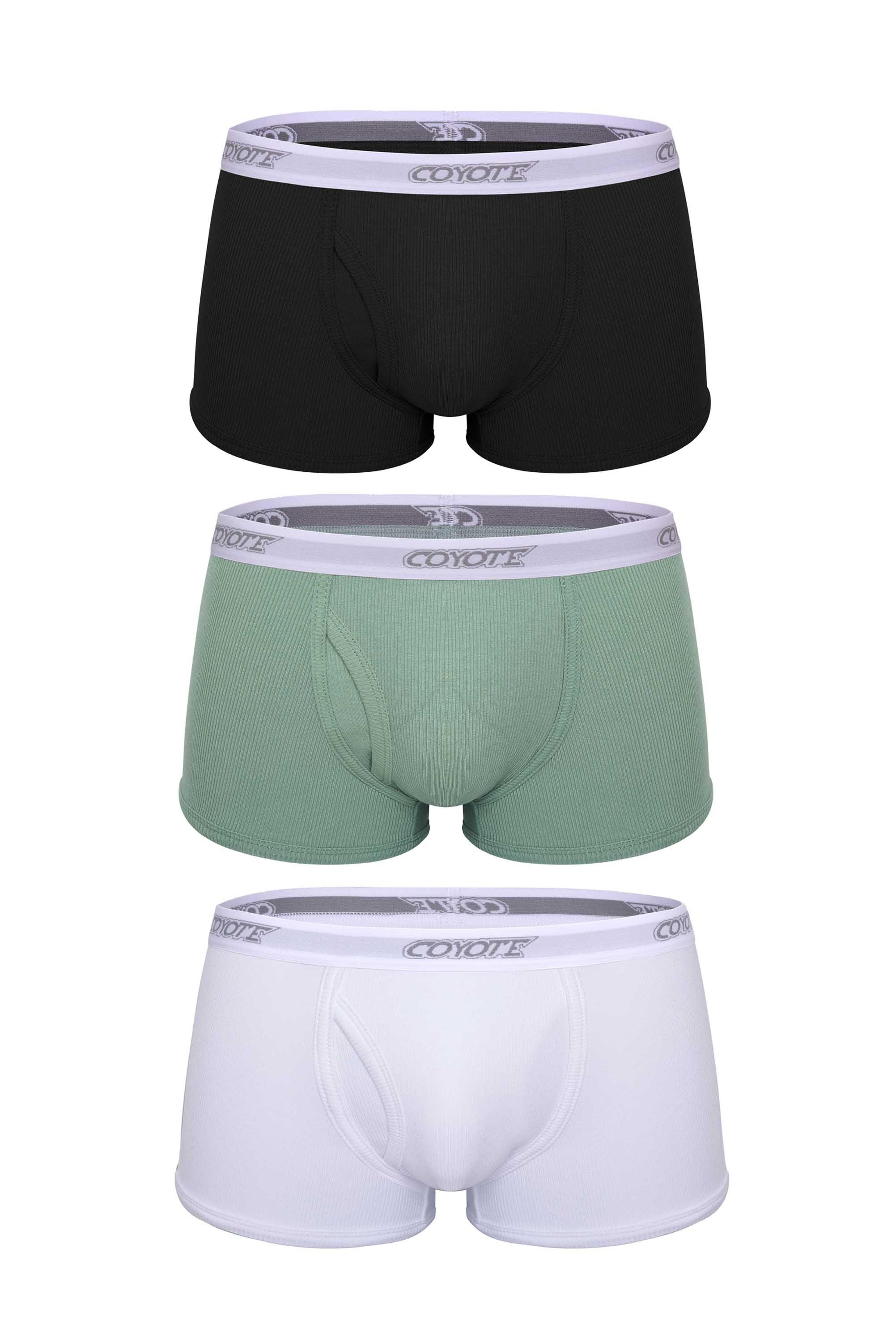 Cotton Rib Trunk 3-Pack | Mens Multi-Packs | Coyote Jocks