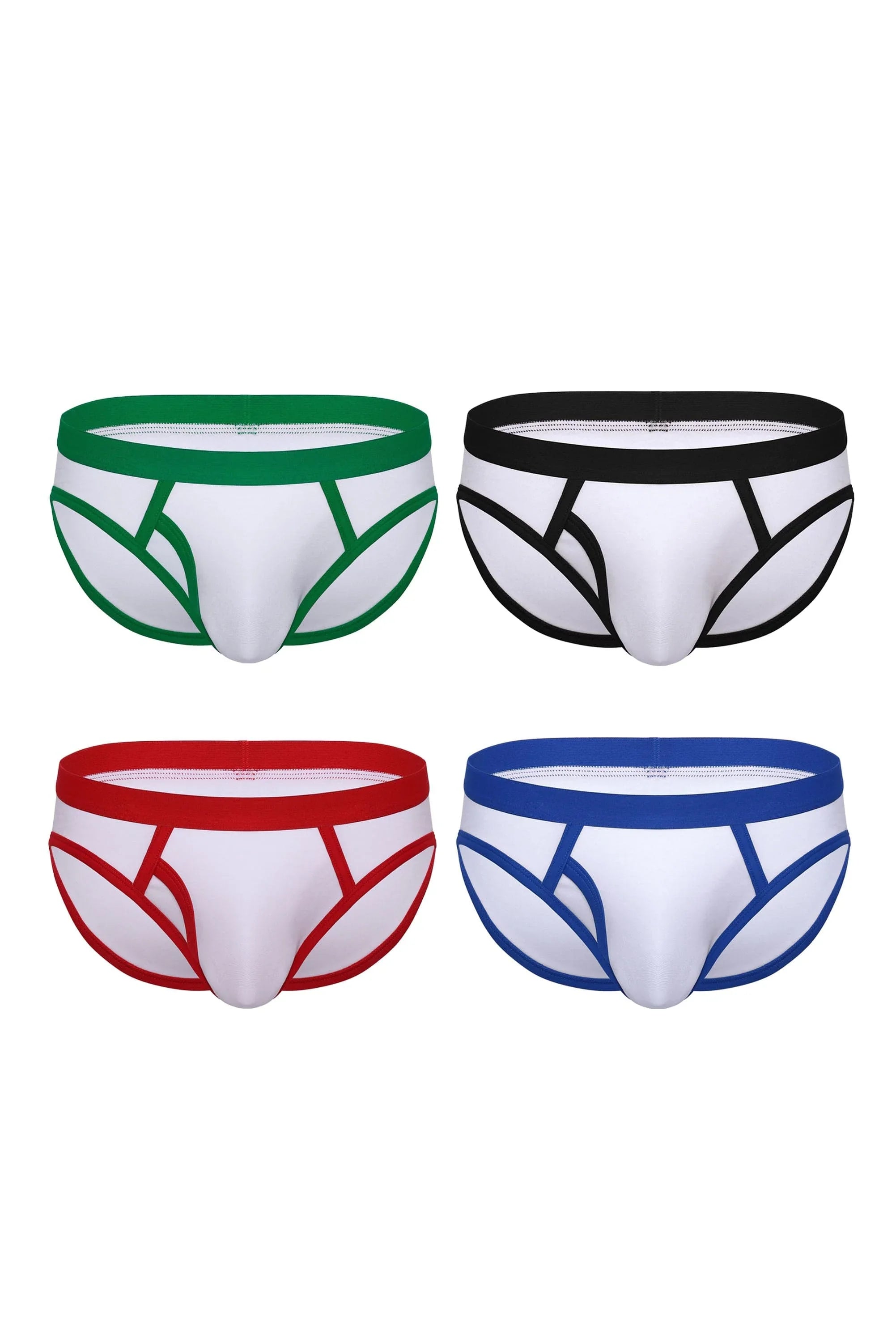 Cotton Ringer Fly Brief 4-Pack | Mens Multipacks | Coyote Jocks