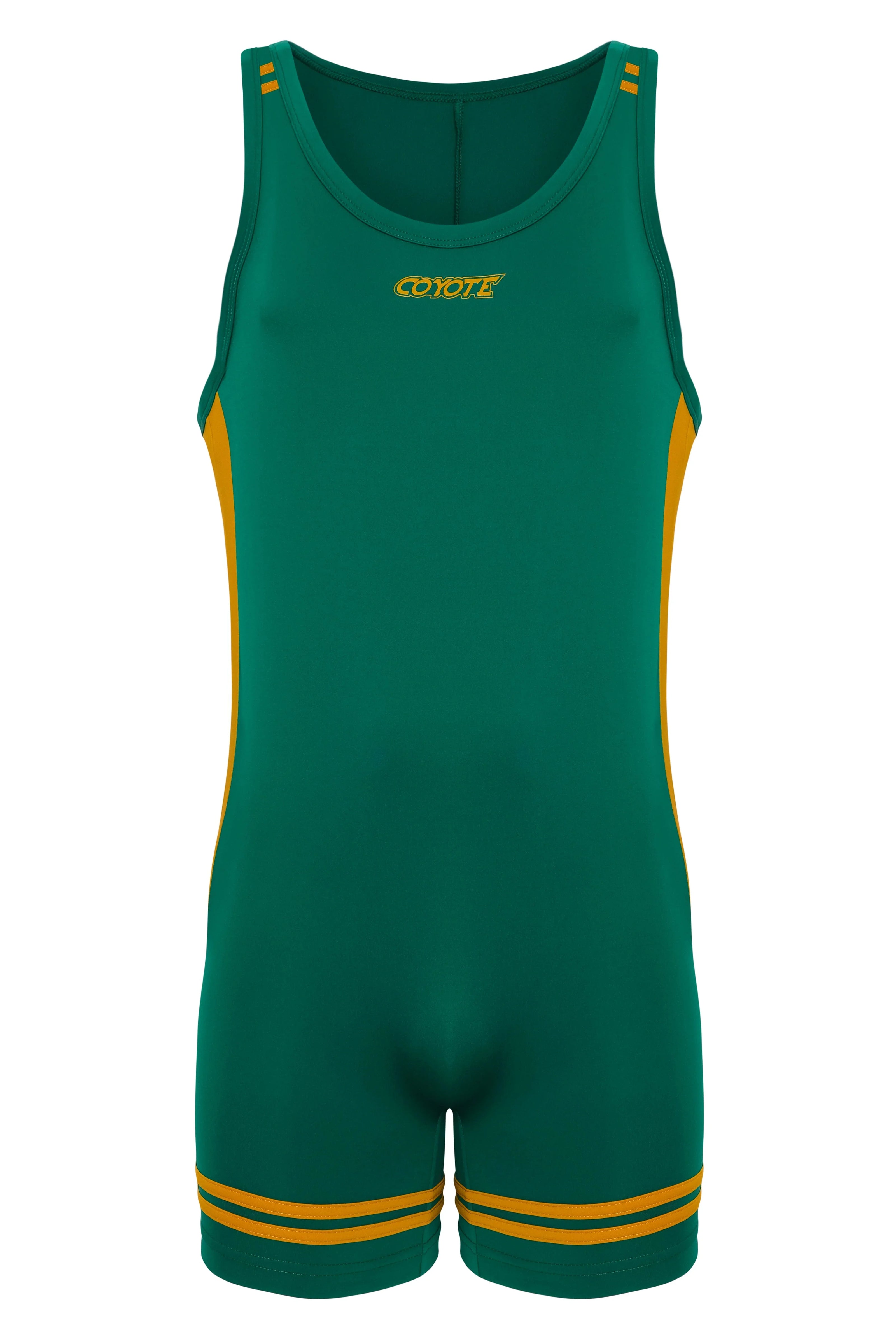 Hunter Green Singlet | Mens Singlets & Bodysuits | Coyote Jocks