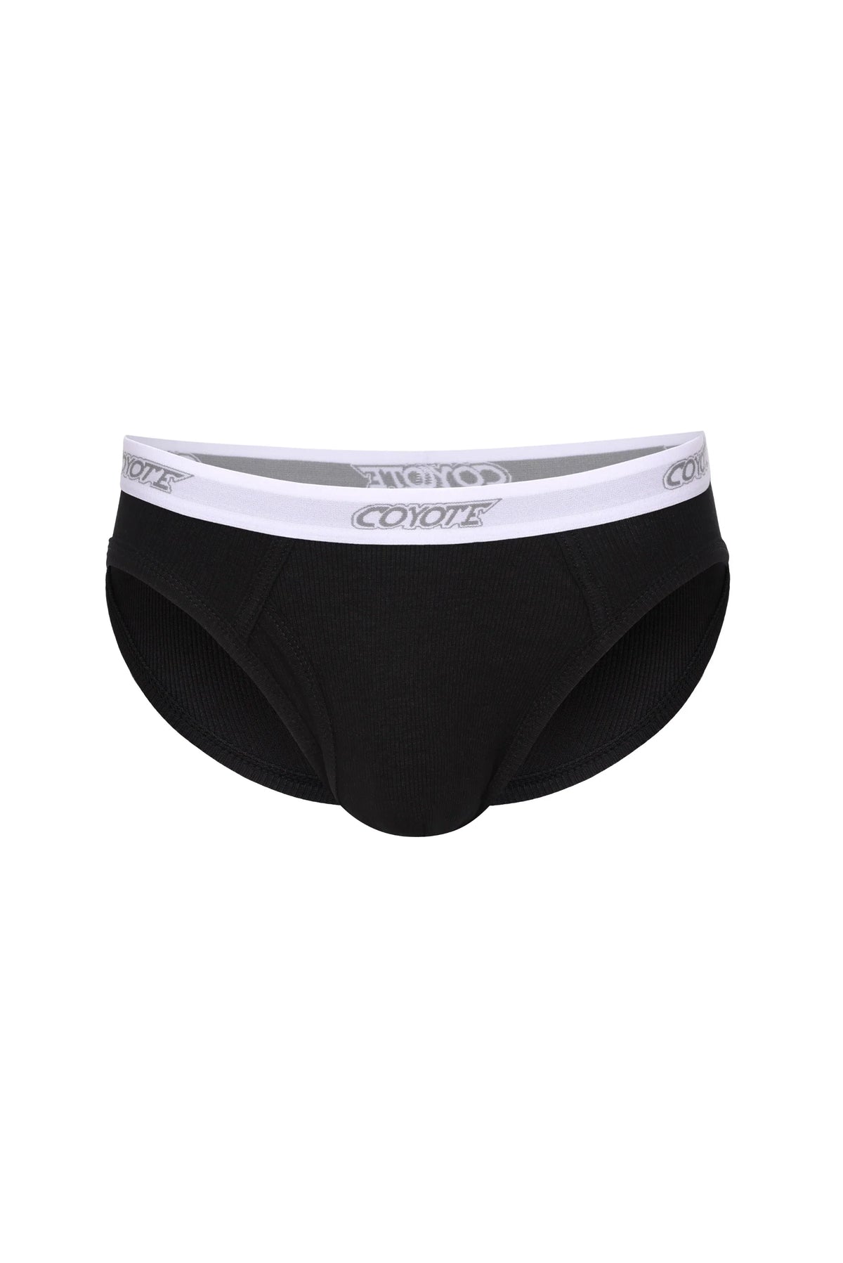 Cotton Rib Fly Front Brief: Midnight | Mens Underwear | Coyote Jocks
