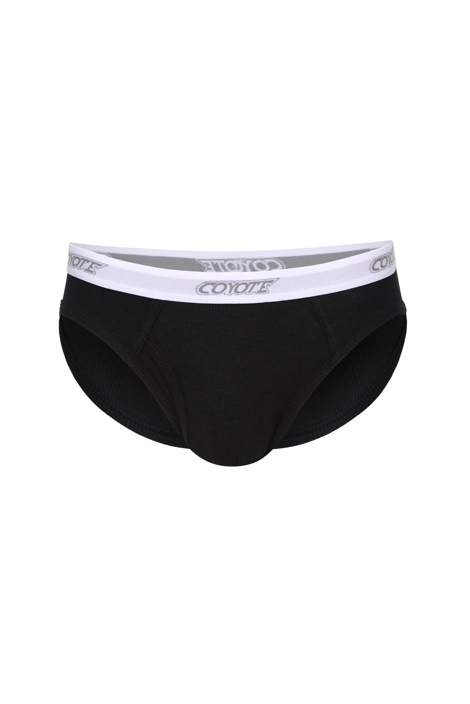 Cotton Rib Fly Front Brief: Midnight | Mens Underwear | Coyote Jocks