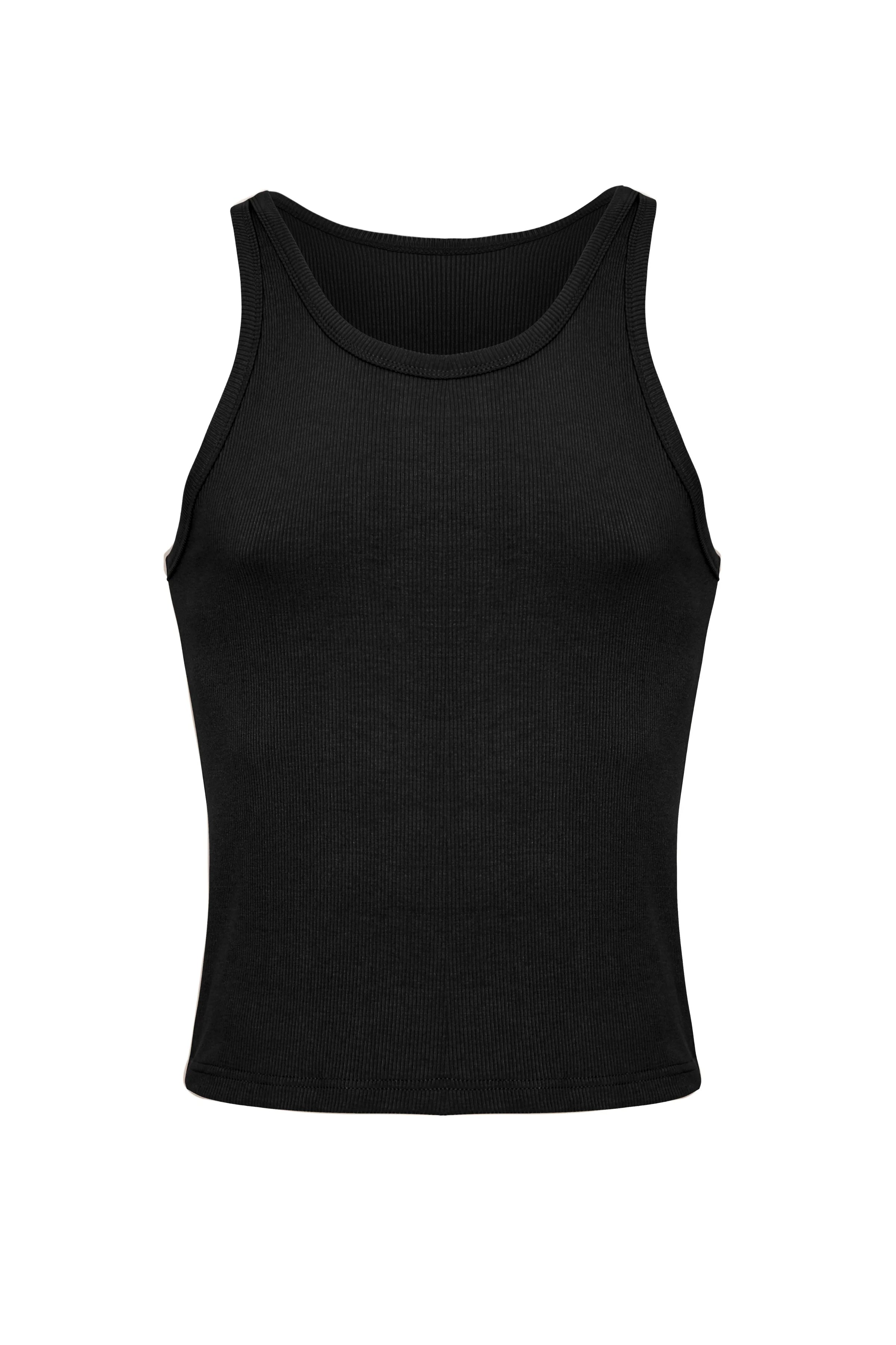 Cotton Rib Crop Tank: Midnight | Mens Underwear | Coyote Jocks