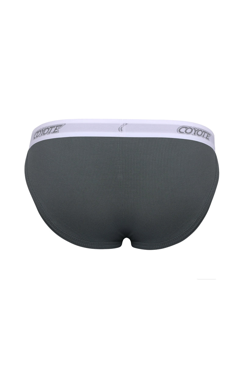 Cotton Rib Sport Brief: Charcoal | Mens Underwear | Coyote Jocks ...