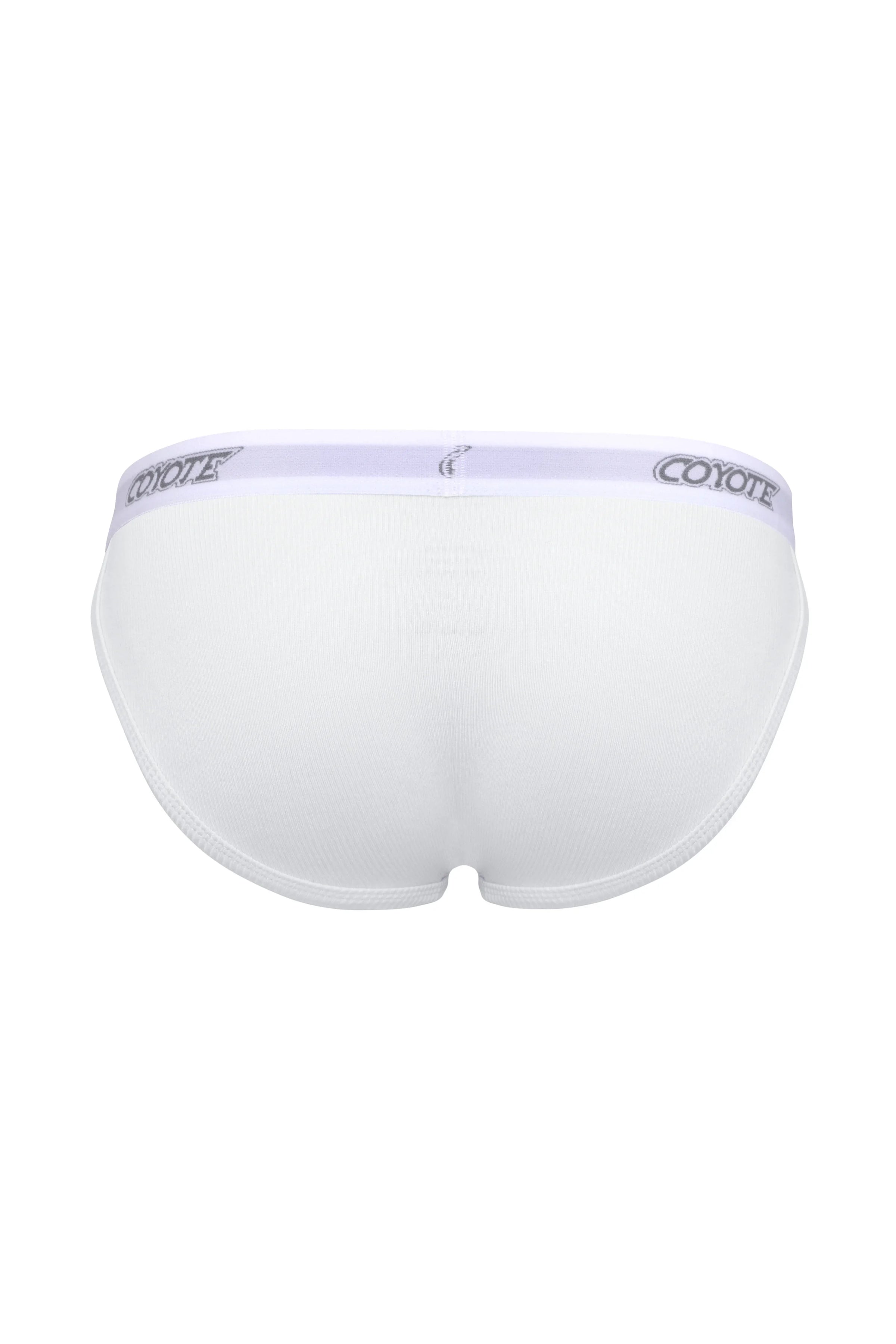 Cotton Rib Sport Brief: Pure White | Mens Underwear | Coyote Jocks